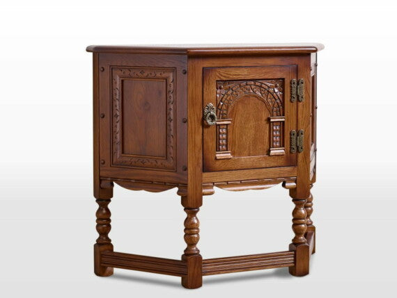 Canted Pedestal Cabinet (1434) – Marcus Anthony Furnishings